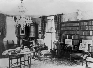 James Russell Lowell House, "Elmwood," Cambridge, Mass., Library ...