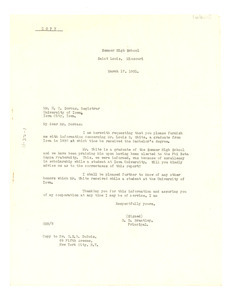 Letter from George D. Brantley to H. C. Dorcas - Digital Commonwealth