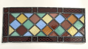 A stained glass window from Marsh Memorial Building - Digital Commonwealth