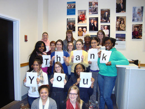 UMass Boston Fund Phonathon callers say thank you - Digital Commonwealth