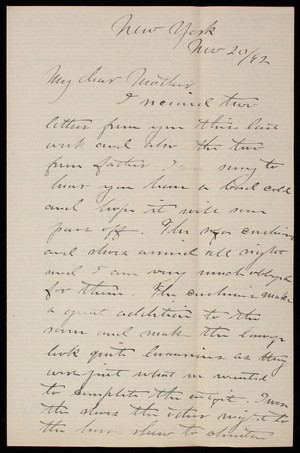 Edward Pearce Casey to Emma Weir Casey, November 20, 1892 - Digital ...