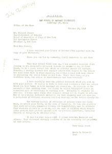 Letter from Erwin N. Griswold to William Jansen - Digital Commonwealth