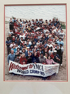 1985 YMCA World Camp Group Photograph - Digital Commonwealth