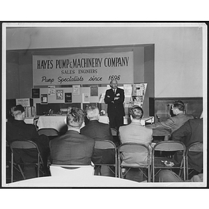 Presentation of an exhibit of the Hayes Pump & Machinery Company ...