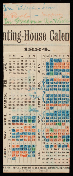 Days of Work in 1884, 1884 - Digital Commonwealth
