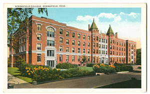 Postcard of Springfield College's Alumni Hall - Digital Commonwealth
