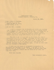 Letter from W. E. B. Du Bois to Daisy Lampkin - Digital Commonwealth