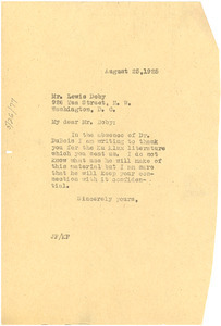 Letter from Jessie Fauset to Lewis Doby - Digital Commonwealth