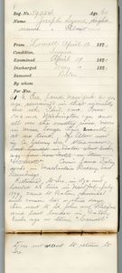 Tewksbury Almshouse Intake Record: Silva, Joseph - Digital Commonwealth