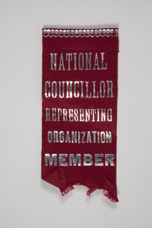 Political ribbon - Digital Commonwealth