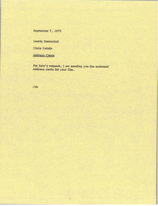 Memorandum from Chris Hatala to Laurie Hentschel - Digital Commonwealth