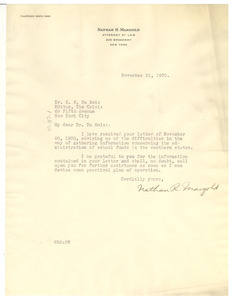 Letter from Nathan R. Margold to W. E. B. Du Bois - Digital Commonwealth