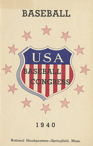 U.S.A. Baseball Congress pamphlet, 1940 - Digital Commonwealth