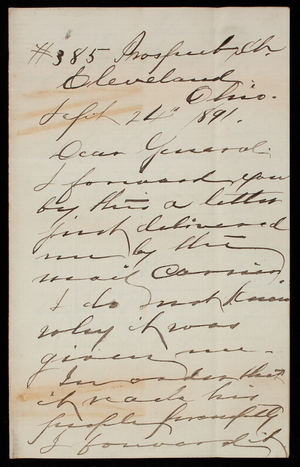 C. C. Cusick to Thomas Lincoln Casey, September 24, 1891 - Digital ...