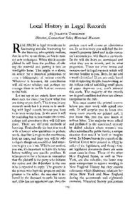 Local History in Legal Records - Digital Commonwealth