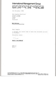 Letter from Mark H. McCormack to Angela Bonallack - Digital Commonwealth