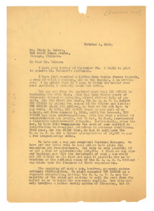 Letter from W. E. B. Du Bois to Julius Rosenwald Fund - Digital ...