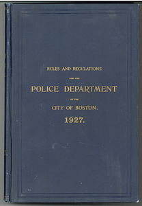 Rules and Regulations for the Government of the Police Department of ...