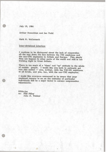 Memorandum from Mark H. McCormack to Arthur Rosenblum - Digital ...