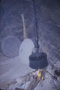 Kettle over open fire - Digital Commonwealth