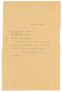 Letter from W. E. B. Du Bois to Thomas L. Dabney - Digital Commonwealth