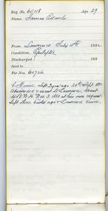 Tewksbury Almshouse Intake Record: Ellard, James - Digital Commonwealth