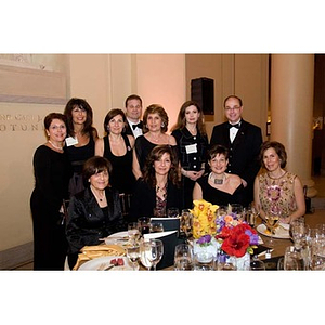 President Aoun poses with ten guests at his inauguration celebration ...