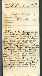Tewksbury Almshouse Intake Record: Finneran, Andrew - Digital Commonwealth