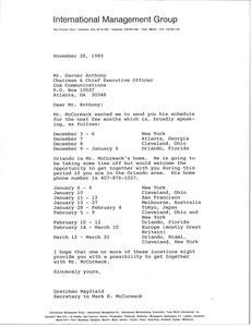 Letter from Gretchen Mayfield to Garner Anthony - Digital Commonwealth