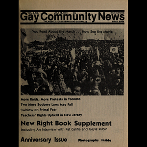 Gay community news : July 18, 1981. volume 9, number 1 - Digital ...
