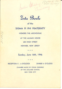 Sigma Pi Phi Zeta Boulé dinner program - Digital Commonwealth