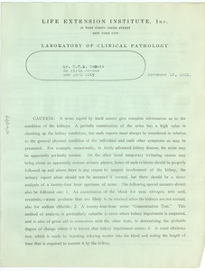 Report from Life Extension Institute - Digital Commonwealth