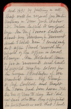 Thomas Lincoln Casey Notebook, January 1890-February 1890, 39, and 1891 ...