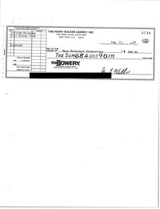 Harry Walker Agency check - Digital Commonwealth