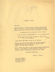 Letter from Archie L. Weaver to Crisis - Digital Commonwealth