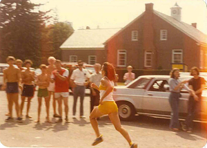 Susan North running - Digital Commonwealth