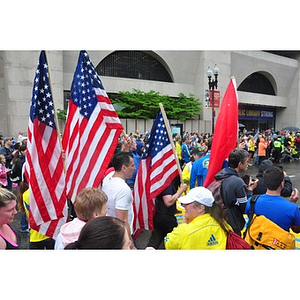 Flags raised at One Run finish - Digital Commonwealth