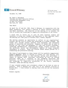 Letter from Ray Groves to Mark H. McCormack - Digital Commonwealth