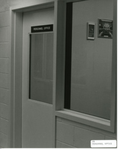 Photograph of the outside of the Personnel Office, [1982-1983 ...