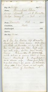 Tewksbury Almshouse Intake Record: Shea, Winifred - Digital Commonwealth