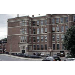 Exterior of Boston High School, located in Boston's South End ...