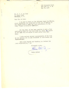 Letter from Helen Alfred to W. E. B. Du Bois - Digital Commonwealth