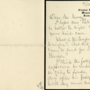 Letter from Florence Nightingale to Mr. Morey - Digital Commonwealth