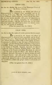 1808 Chap. 0022. An Act To Alter The Names Of Certain Persons Therein ...