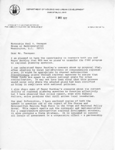 Letter from Robert C. Embry to Paul E. Tsongas - Digital Commonwealth