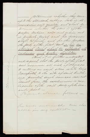 Mem. from Supg. Arch. showing clauses in Treasury Contract differing ...