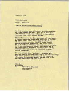 Memorandum from Mark H. McCormack to Maura Schwartz - Digital Commonwealth