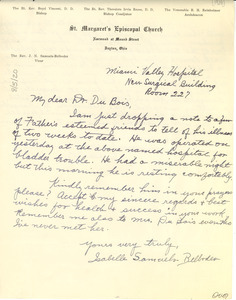 Letter from Isabelle Samuels-Belboder to W. E. B. Du Bois - Digital ...
