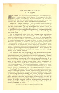 The test of teaching - Digital Commonwealth