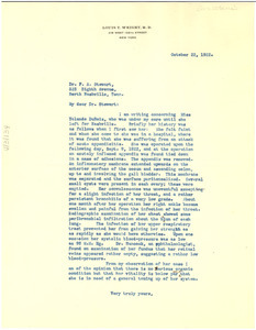 Letter from Louis T. Wright to F. A. Stewart - Digital Commonwealth